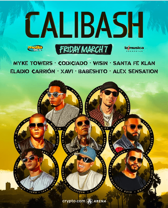 Calibash regresa con Myke Towers, WIsin, Xavi, Santa Fe Klan